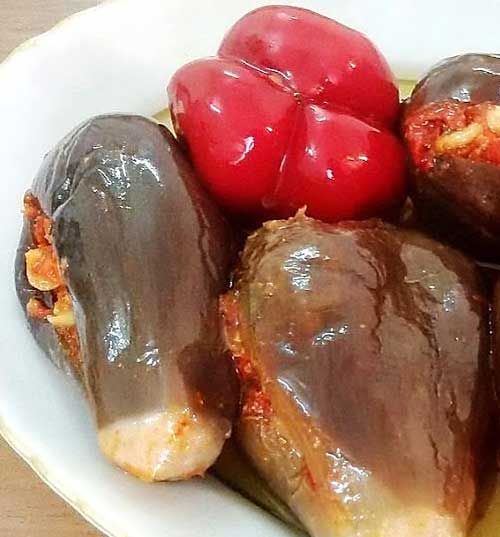 Makdous Lebanese For Eggplant
